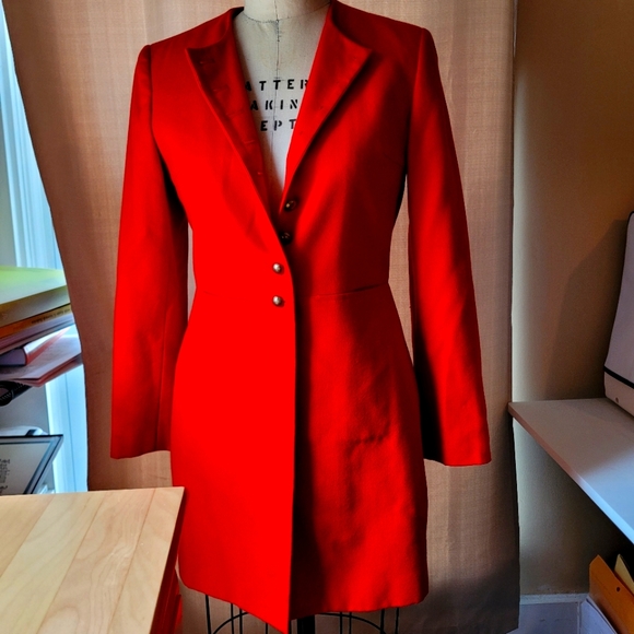 Harve Benard | Jackets & Coats | Vintage Bright Orange Pea Coat | Poshmark